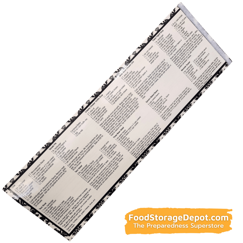 Pantry Secrets Bean Recipe #10 Can Wrapper – FoodStorageDepot