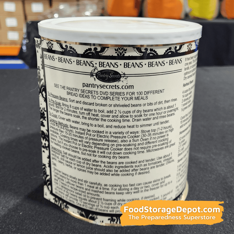 Pantry Secrets Bean Recipe #10 Can Wrapper – FoodStorageDepot